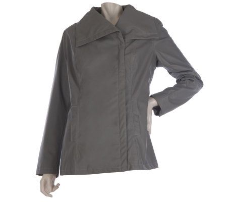Kris Jenner Kollection Faux Leather Jacket with Pockets - QVC.com