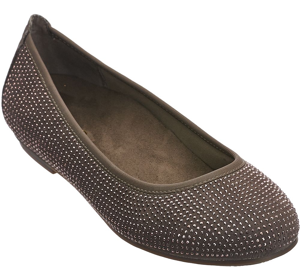 "As Is" Vionic Leather Ballet Flats - Willow - QVC.com