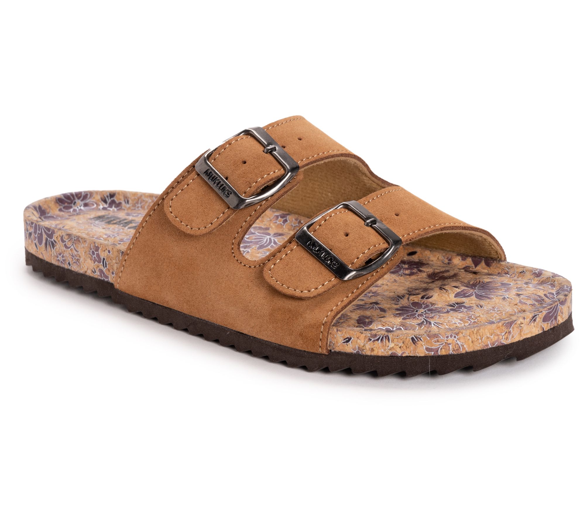 MUK LUKS Women's Tessa Tera Turf Double Strap Slide Sandal - QVC.com