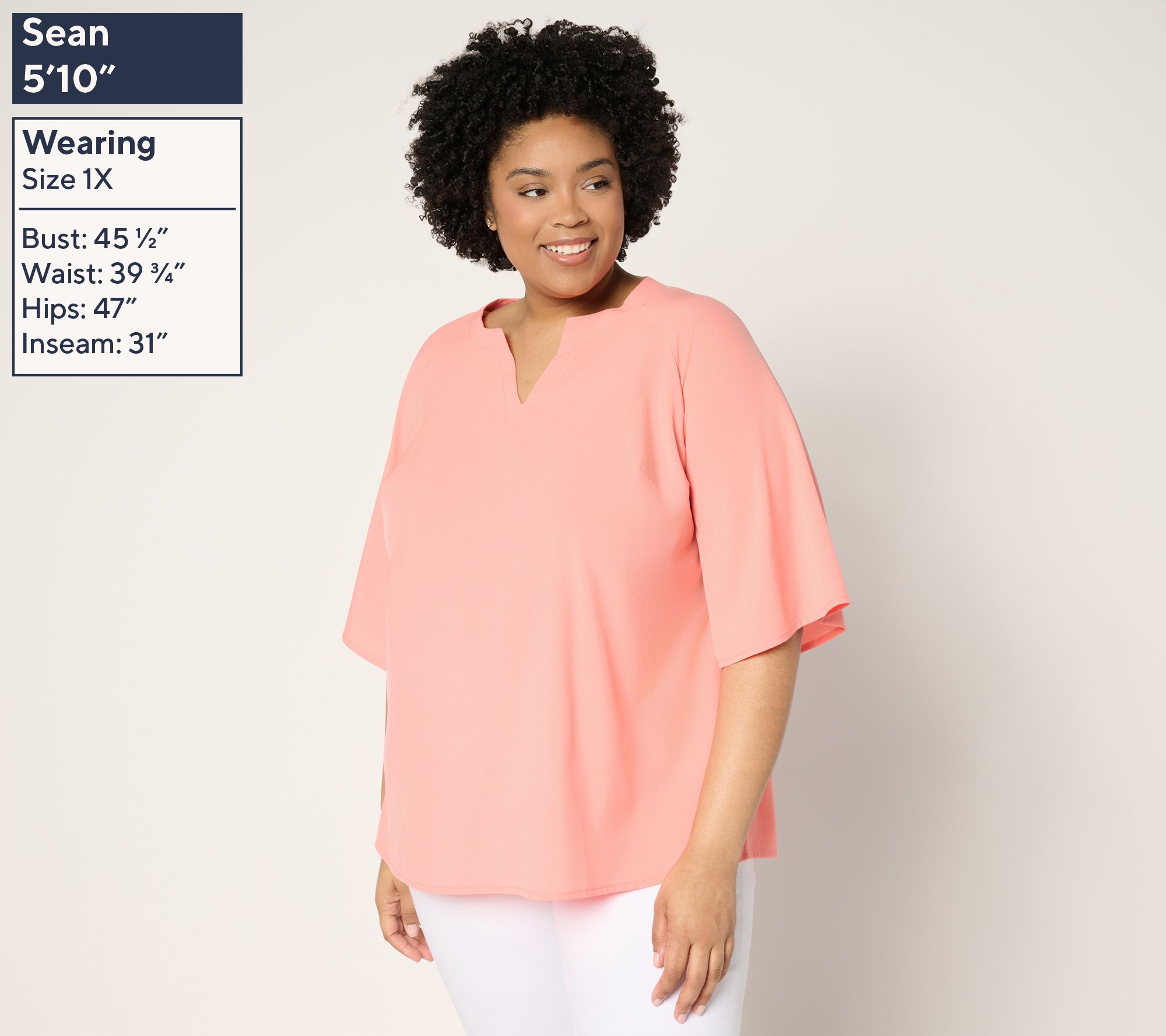 Brandis Dress Out Loud Cheat the Heat Breezy Sleeve Blouse - QVC.com