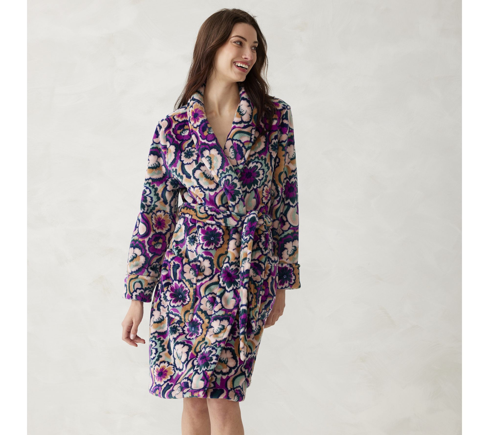Vera Bradley Fleece Robe - QVC.com