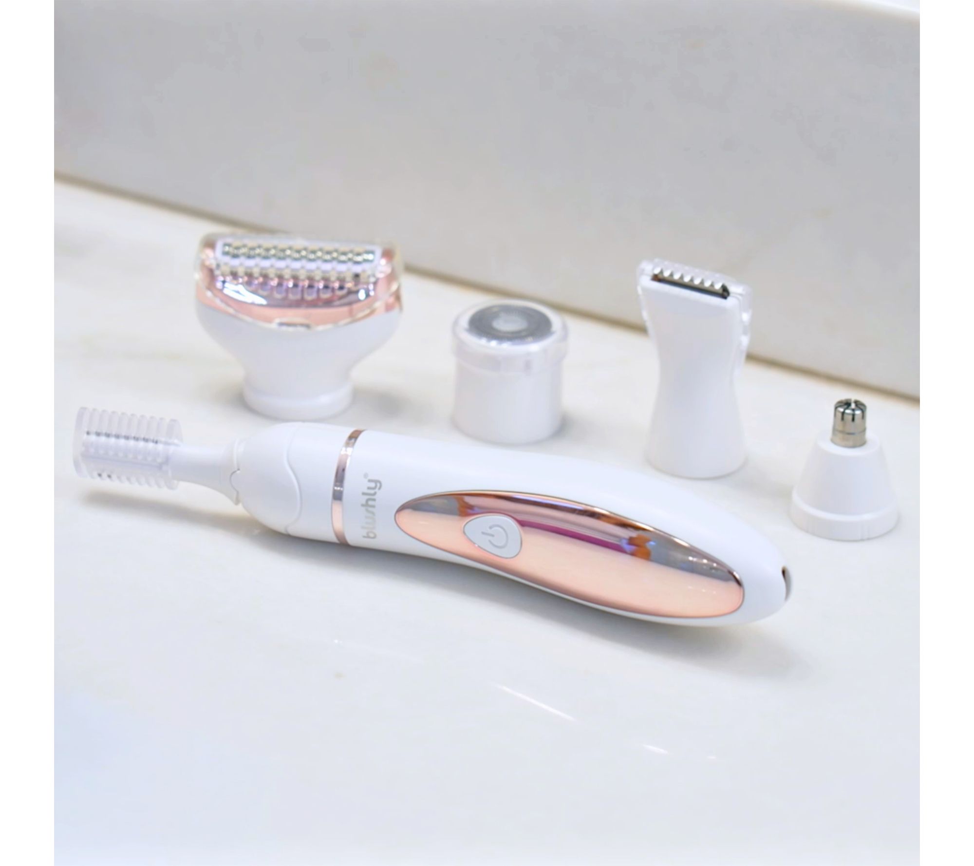 Blushly 5-in-1 Rechargeable Hair Trimmer w/ Battery Read - QVC.com