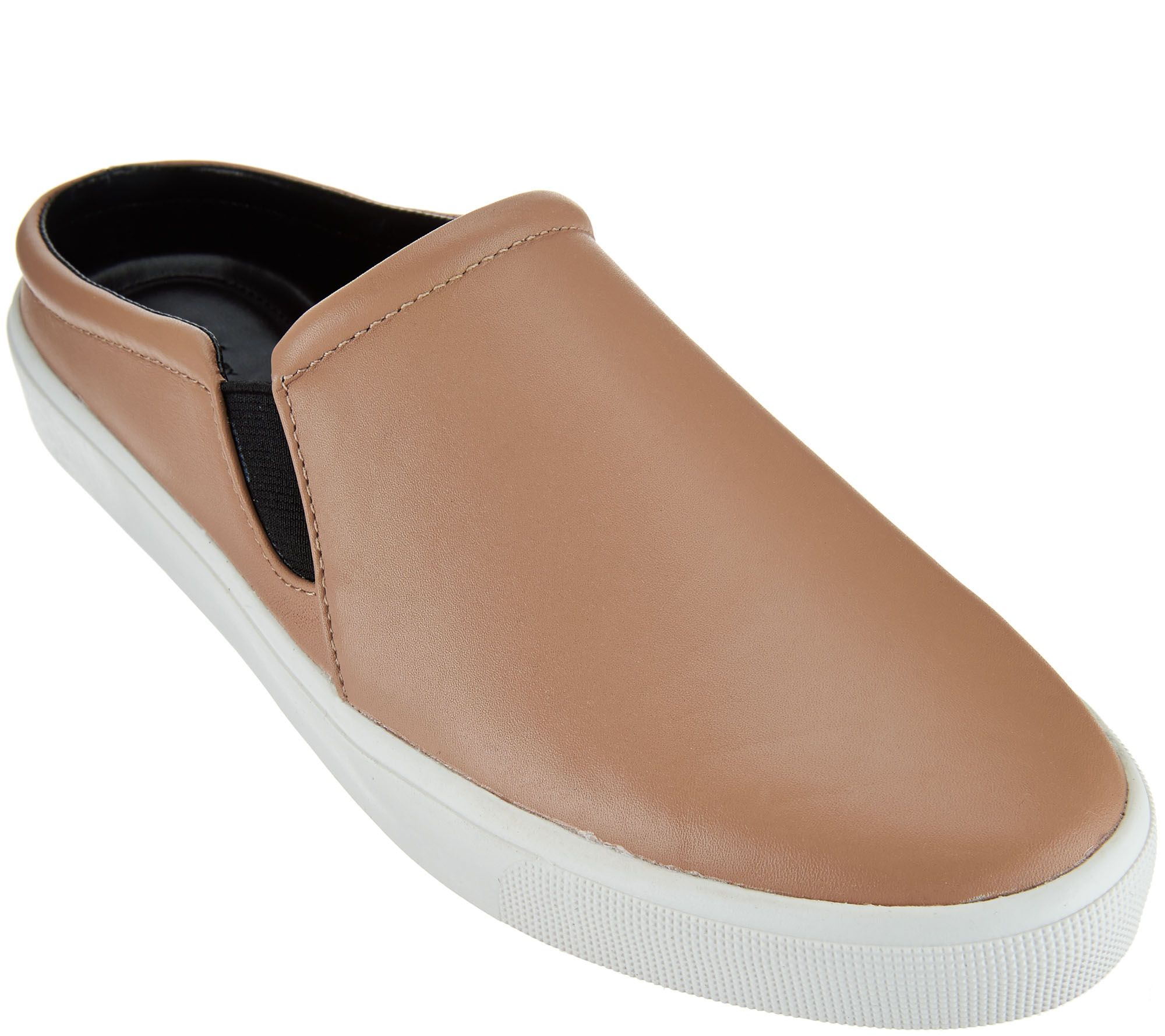 H by Halston Leather Slide-On Shoes - Ellie - QVC.com