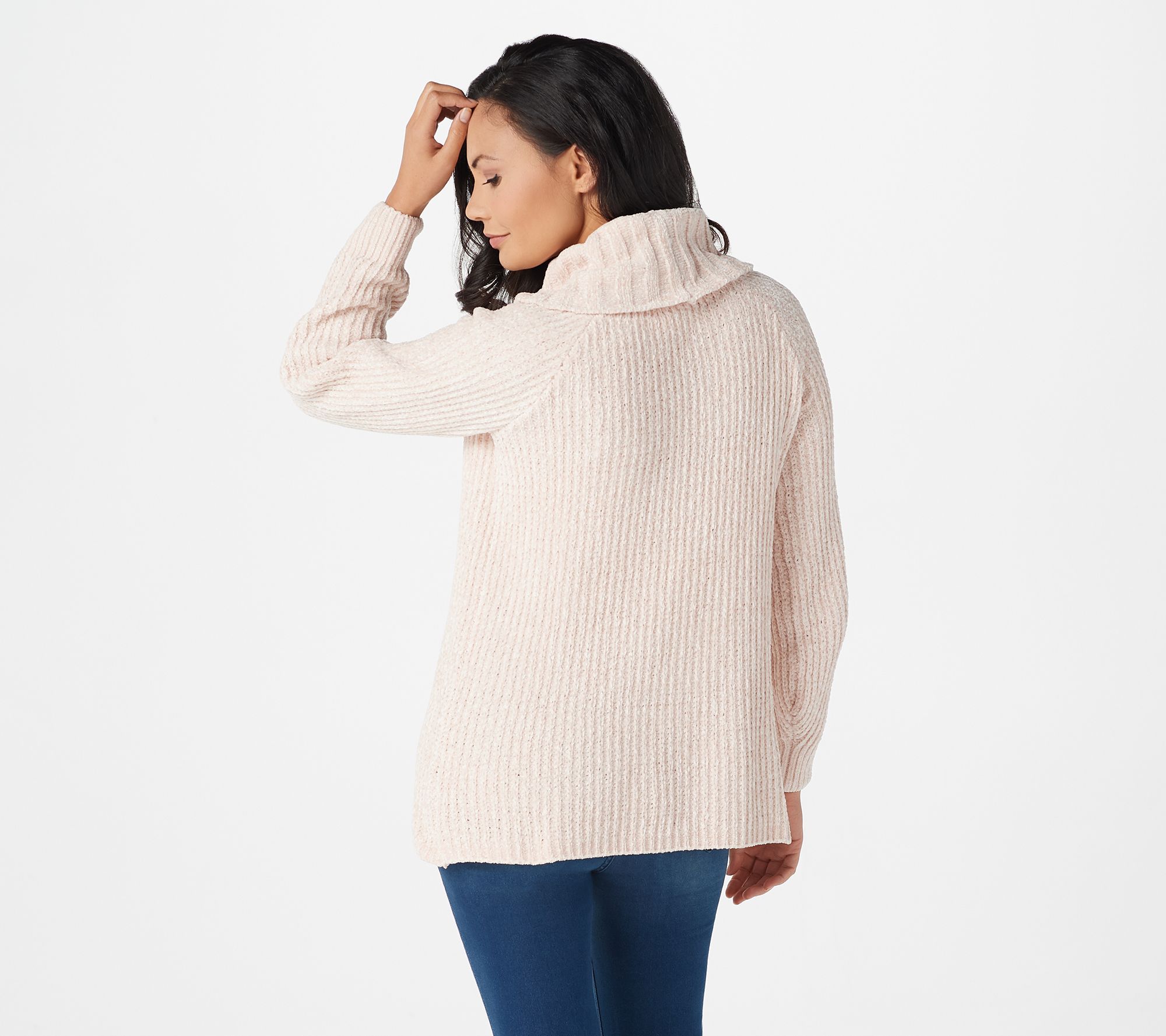 "As Is" AnyBody Chenille Cowl Neck Sweater - QVC.com