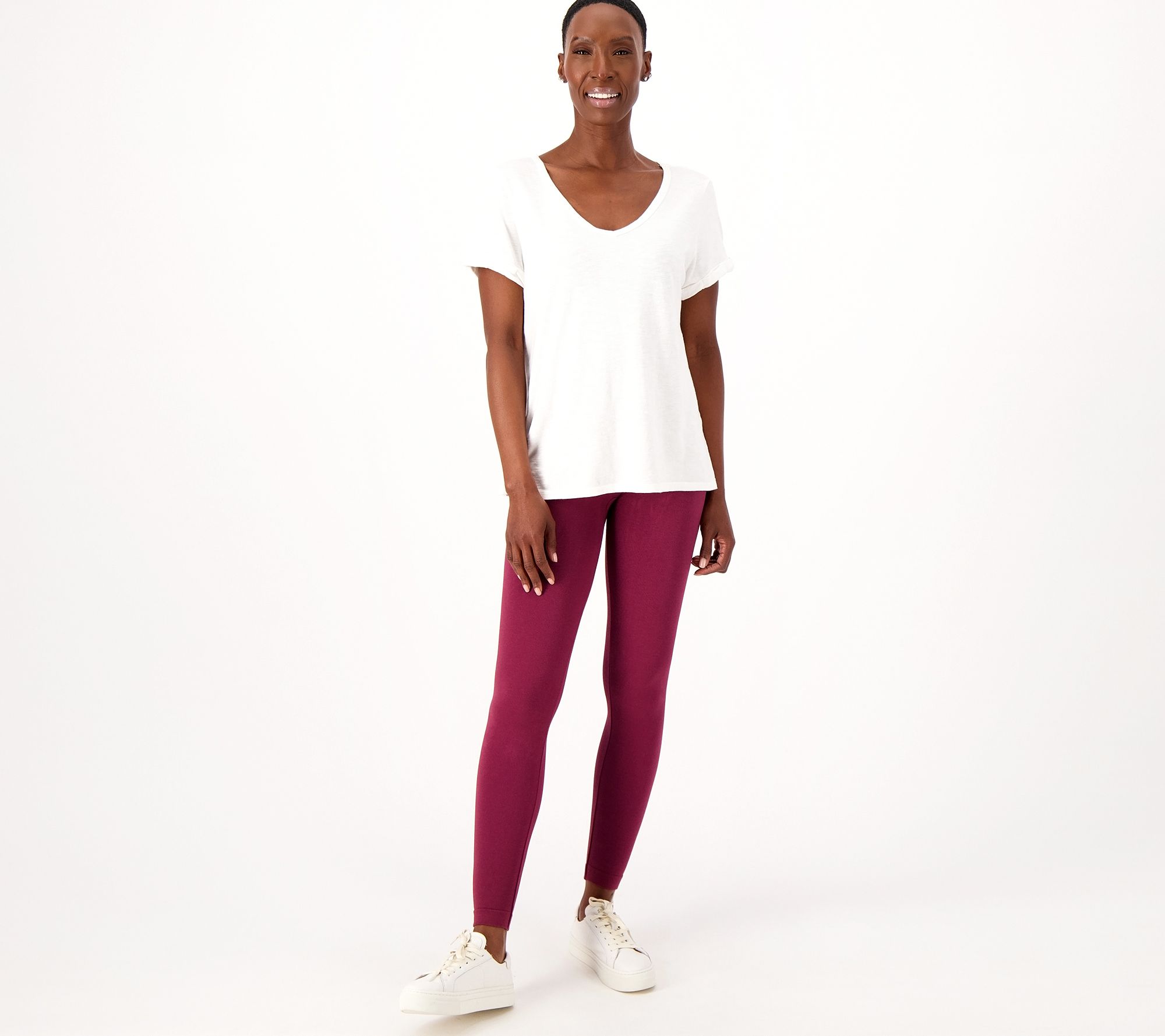 "As Is" Breezies Seamless Cotton Legging - QVC.com