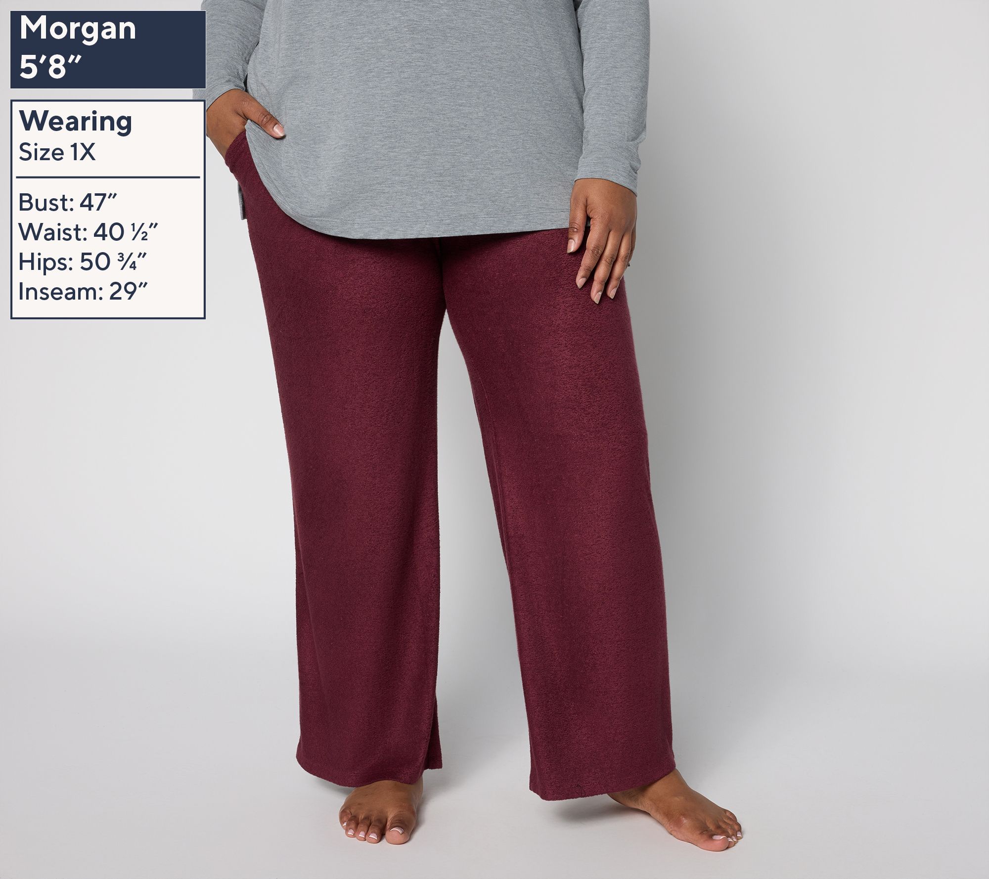 Modern Soul x Anybody Comfort Soul Knit Fleece Lounge Pant - QVC.com