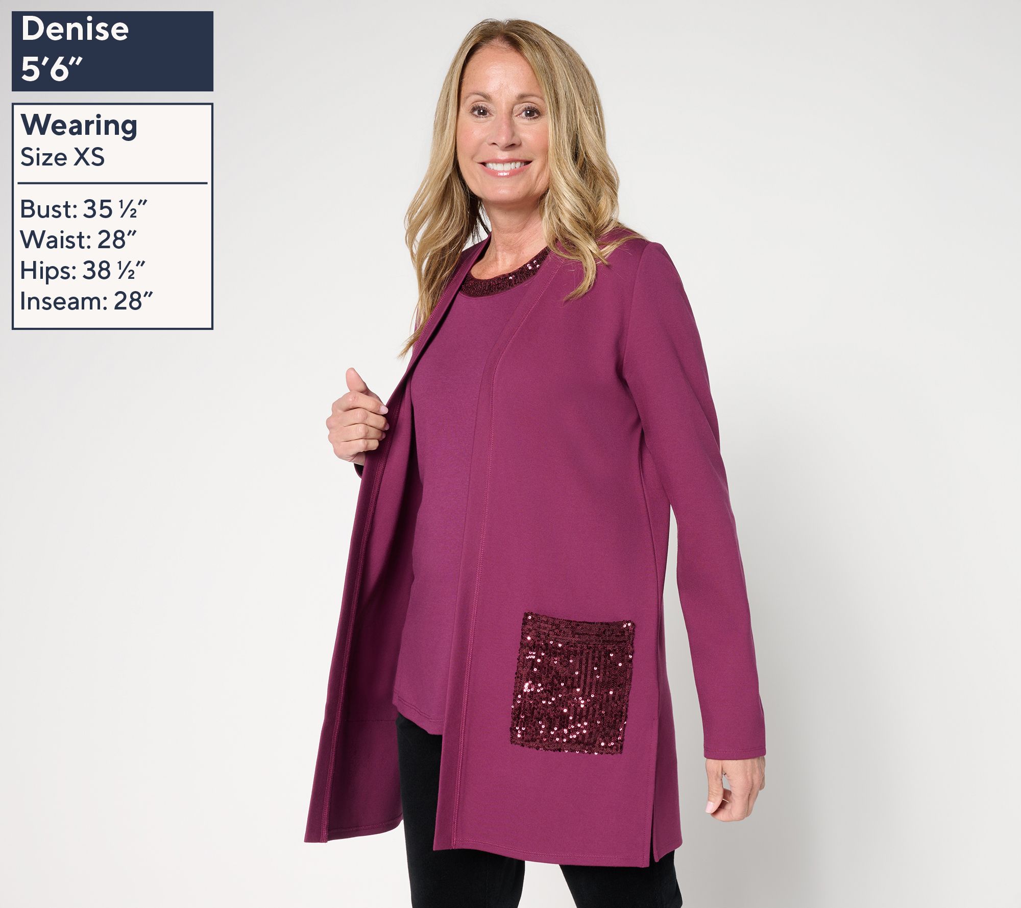 "As Is" Jingle Belles by Kim Gravel Regular Sequin Pocket Duster ...
