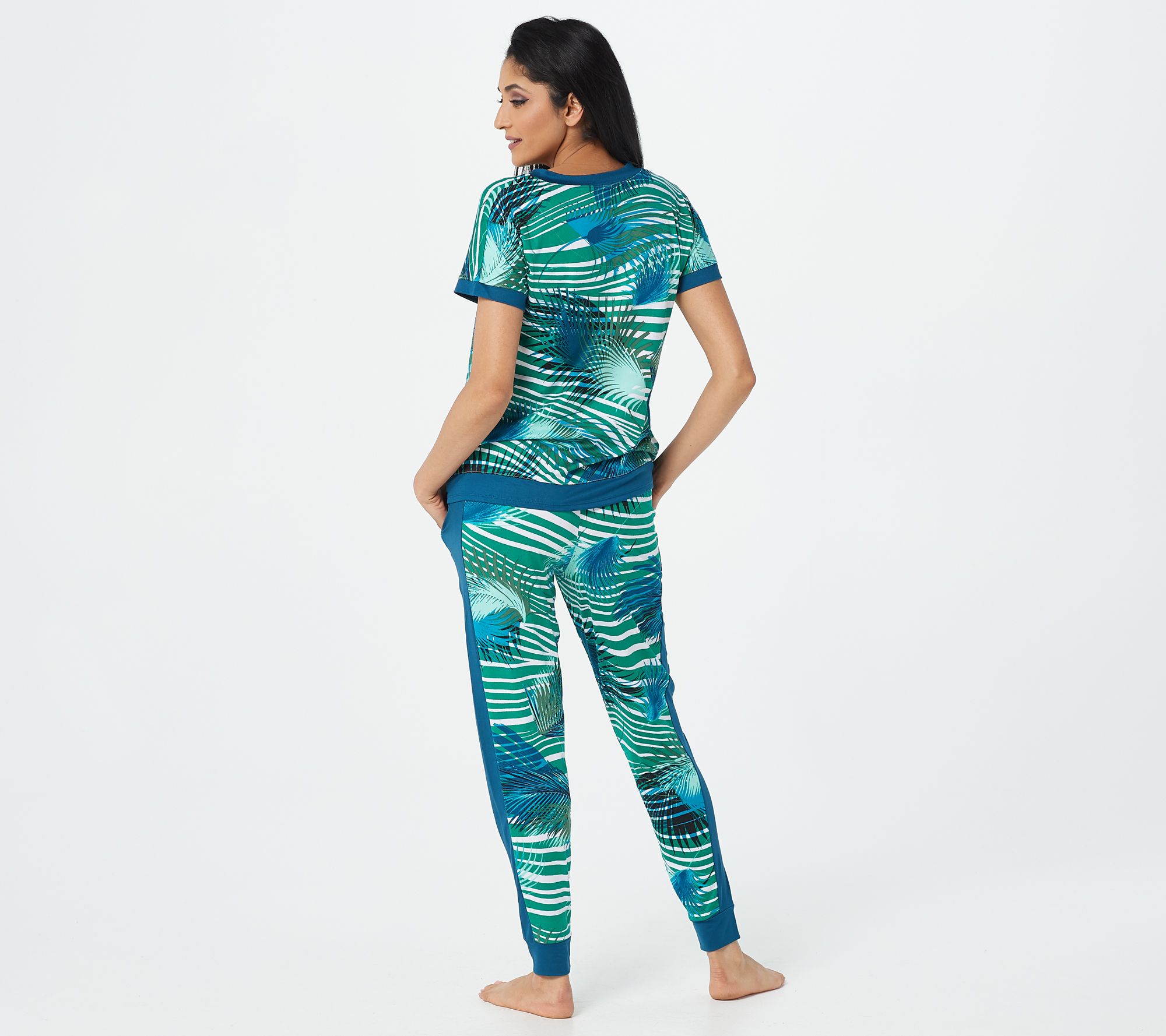 "As Is" Cuddl Duds Cool & Airy Dolman Top and Jogger Set - QVC.com