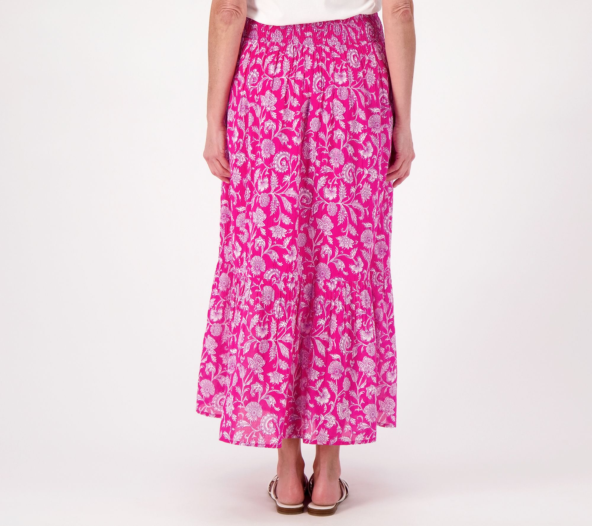 "As Is" Destination 365 Printed Pull On Skirt - QVC.com