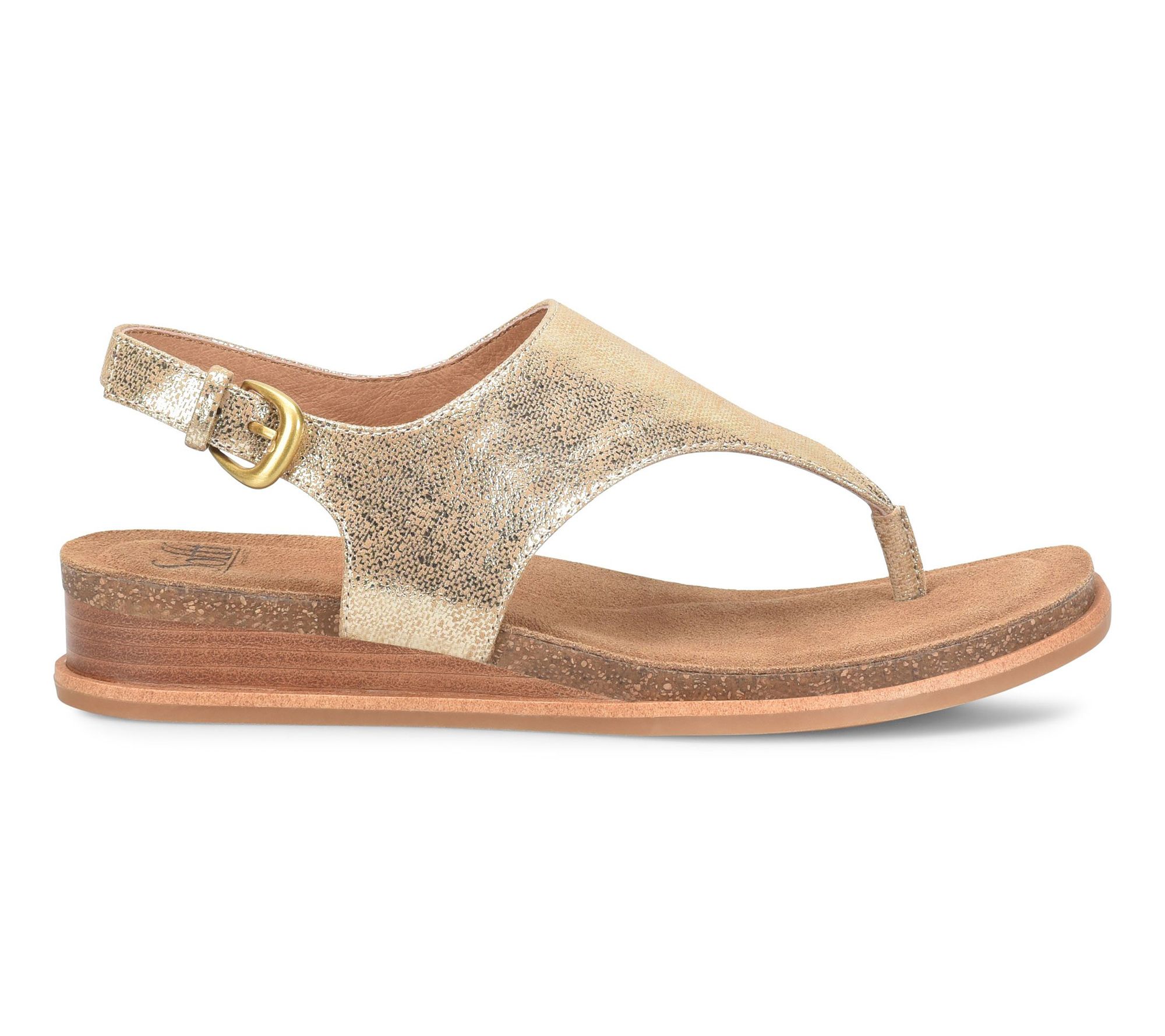 Sofft Leather Wedged Thong Sandal - Penelope - QVC.com