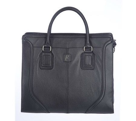 Luxe Rachel Zoe Leather Magazine Tote with Detachable Strap - QVC.com