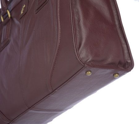 Luxe Rachel Zoe Leather Magazine Tote with Detachable Strap - QVC.com