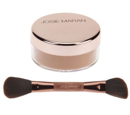 Josie Maran Argan Bronze Hydrating Liquid Powder with Brush - QVC.com