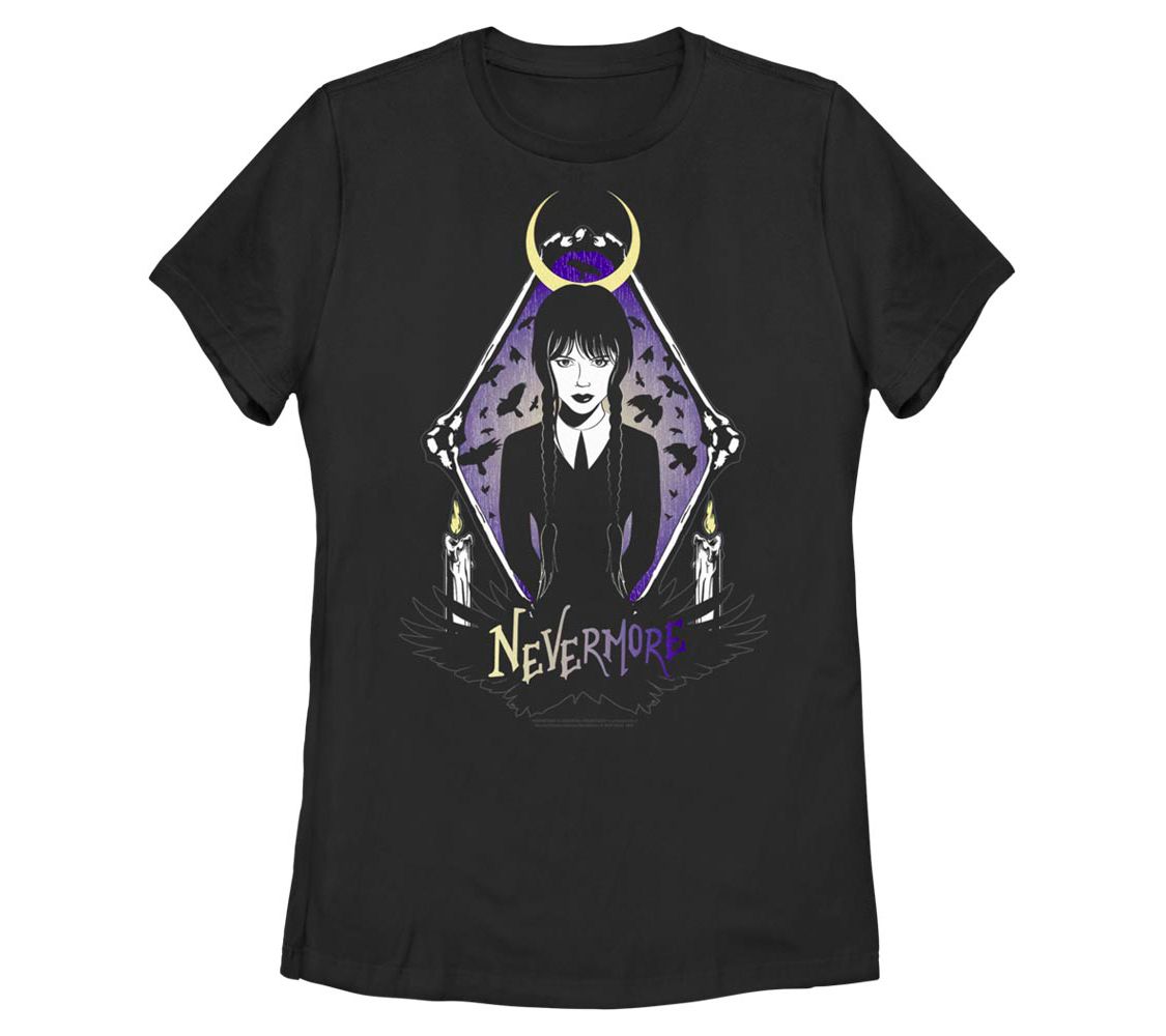 Fifth Sun Women's Wednesday Nevermore Tee - QVC.com