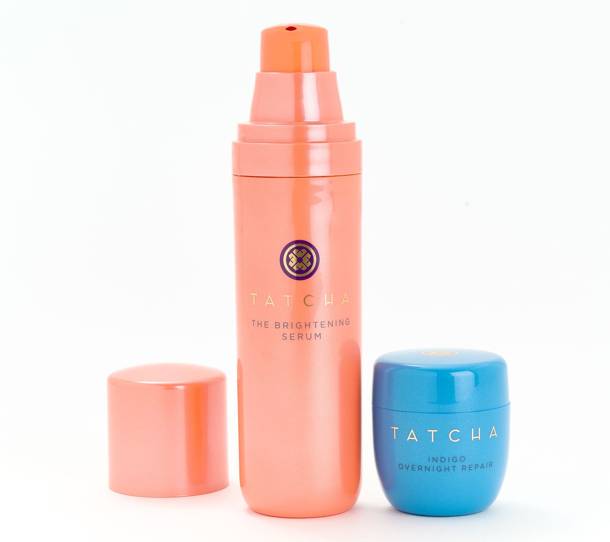 TATCHA Brightening Serum & Travel Indigo Overnight Cream - QVC.com