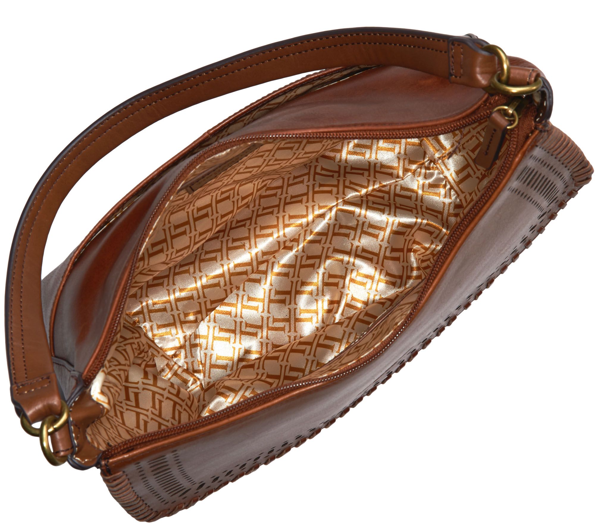 "As Is" Tignanello Rider Vintage Leather Crossbody - QVC.com