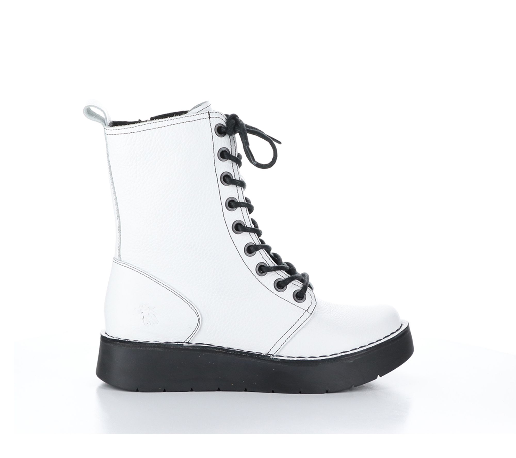 Fly London Leather Side Zip Boots-Rami-R - QVC.com