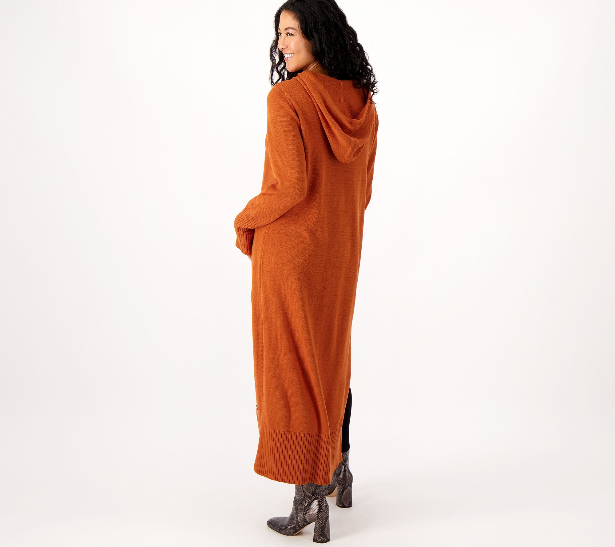 Peace Love World Petite Crossover Maxi Cardigan - QVC.com