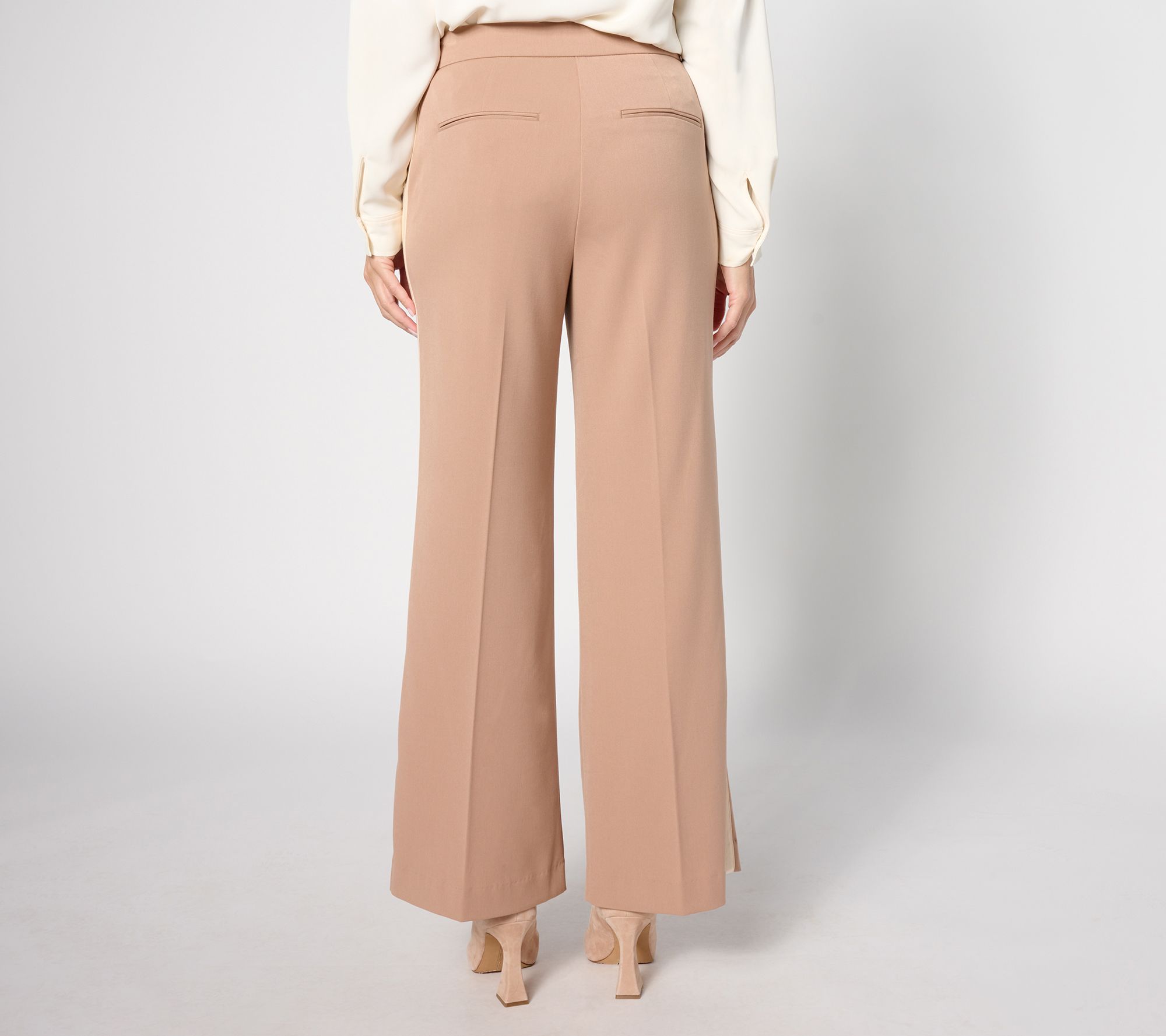 Studio Park x Kerstin Lindquist Wide Leg Trouser Pant - QVC.com