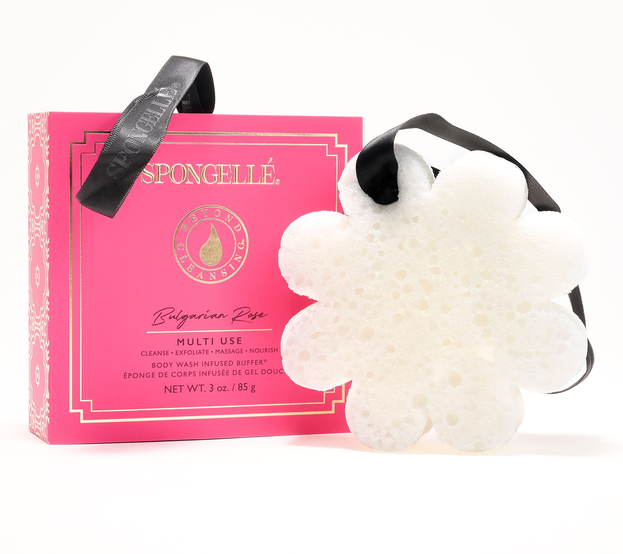 Spongelle Set of 3 Floral Body Wash Infused Buffer Collection - QVC.com
