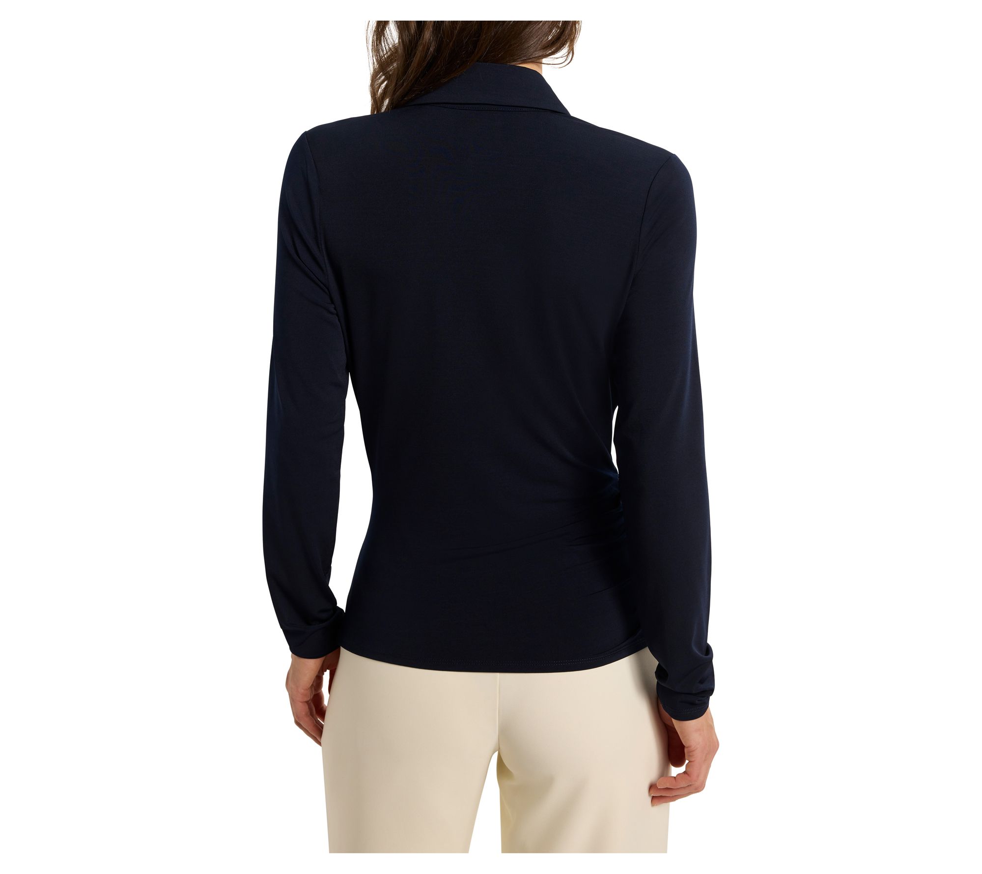 NIC+ZOE Collared Wrap Top - QVC.com