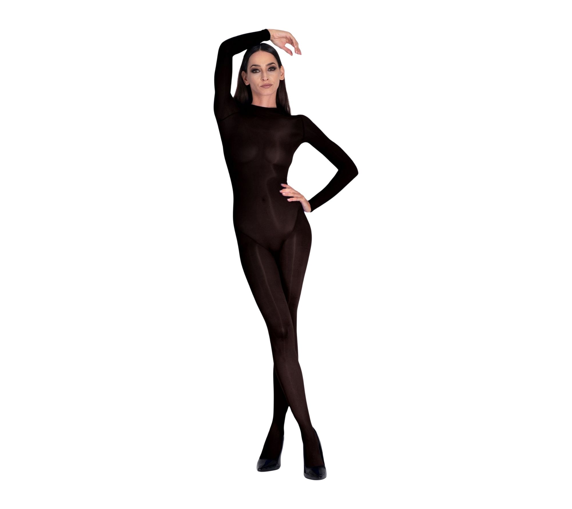 LECHERY Lustrous Silky Shiny Sheer Layering Bodystocking - QVC.com