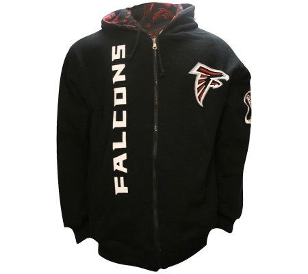 NFL Atlanta Falcons Reversible Hooded Fleece - QVC.com