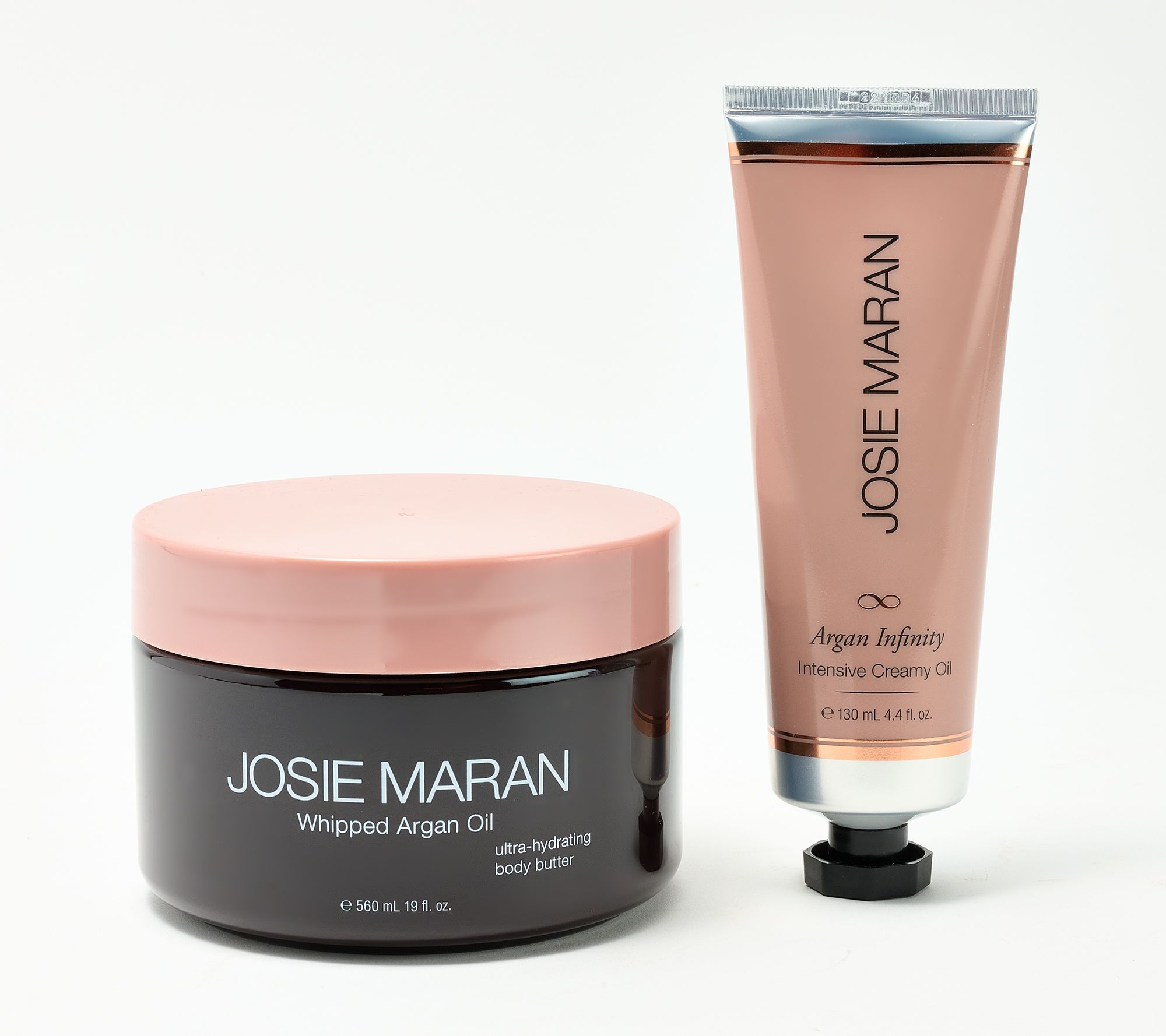Josie Maran Super-Size Argan Whipped Body Butter & Infinity Cream - QVC.com