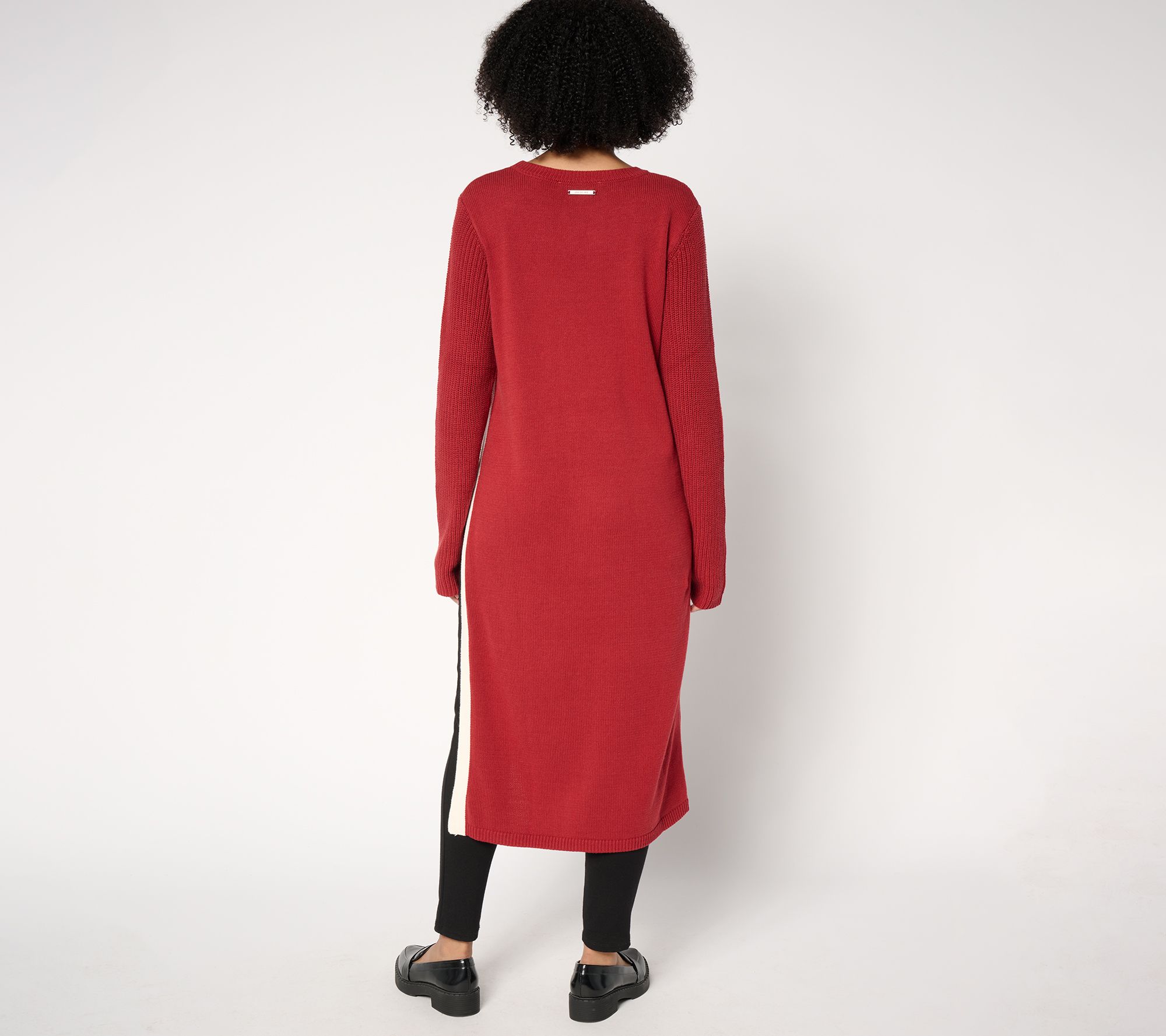 "As Is" Peace Love World Reg Crew Neck Side Slit Tunic/ Dress - QVC.com