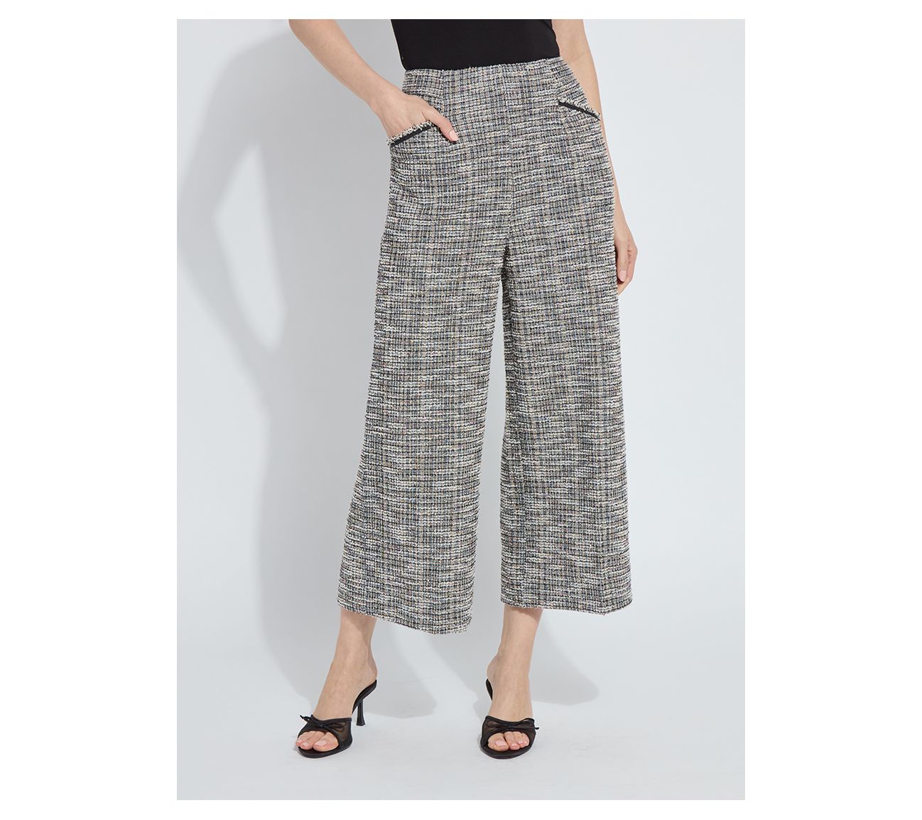 Lysse New York Charlotte Ankle St Tweed Palazzo - QVC.com