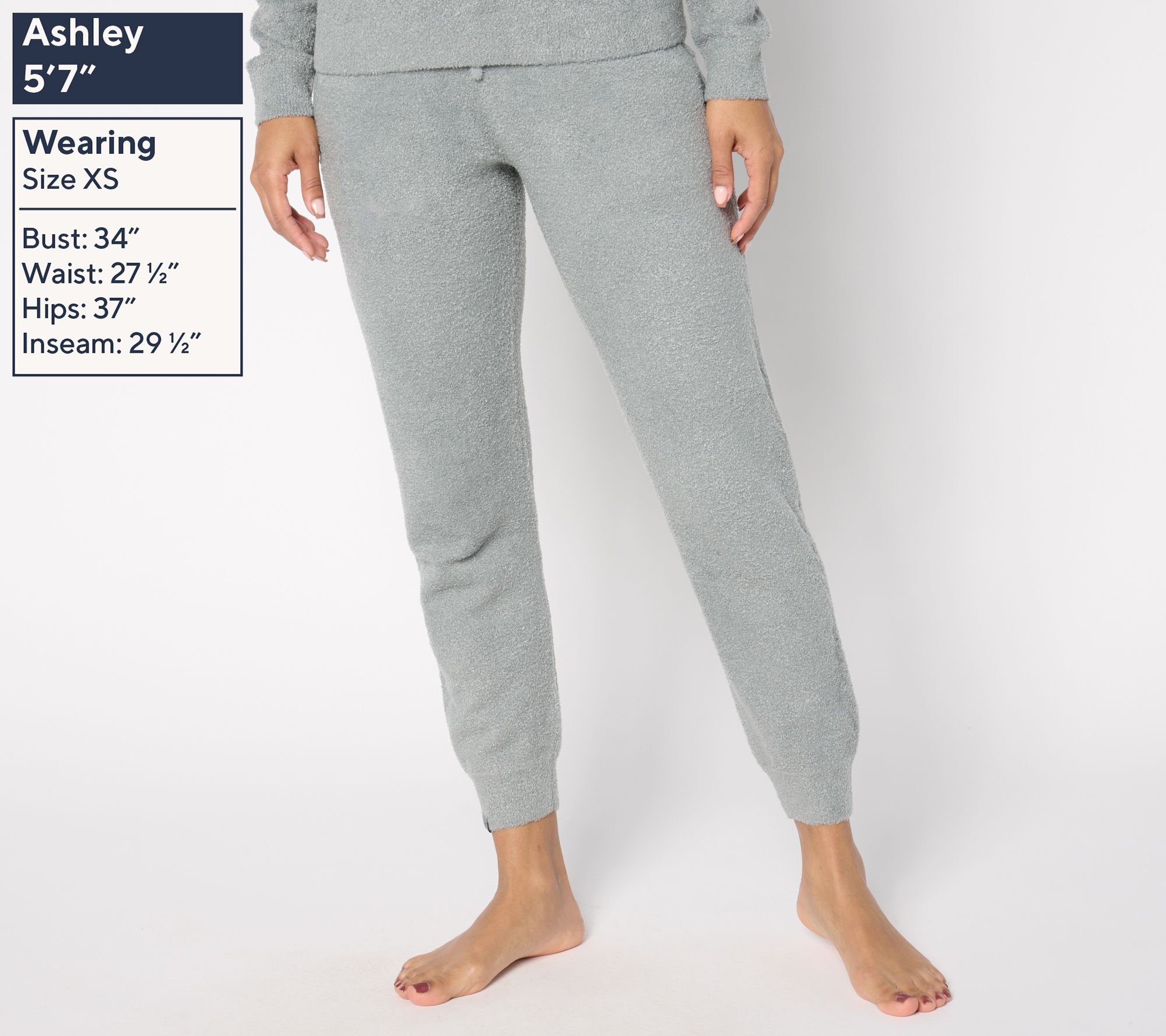 Barefoot Dreams CozyChic Lite Side Cable Jogger - QVC.com
