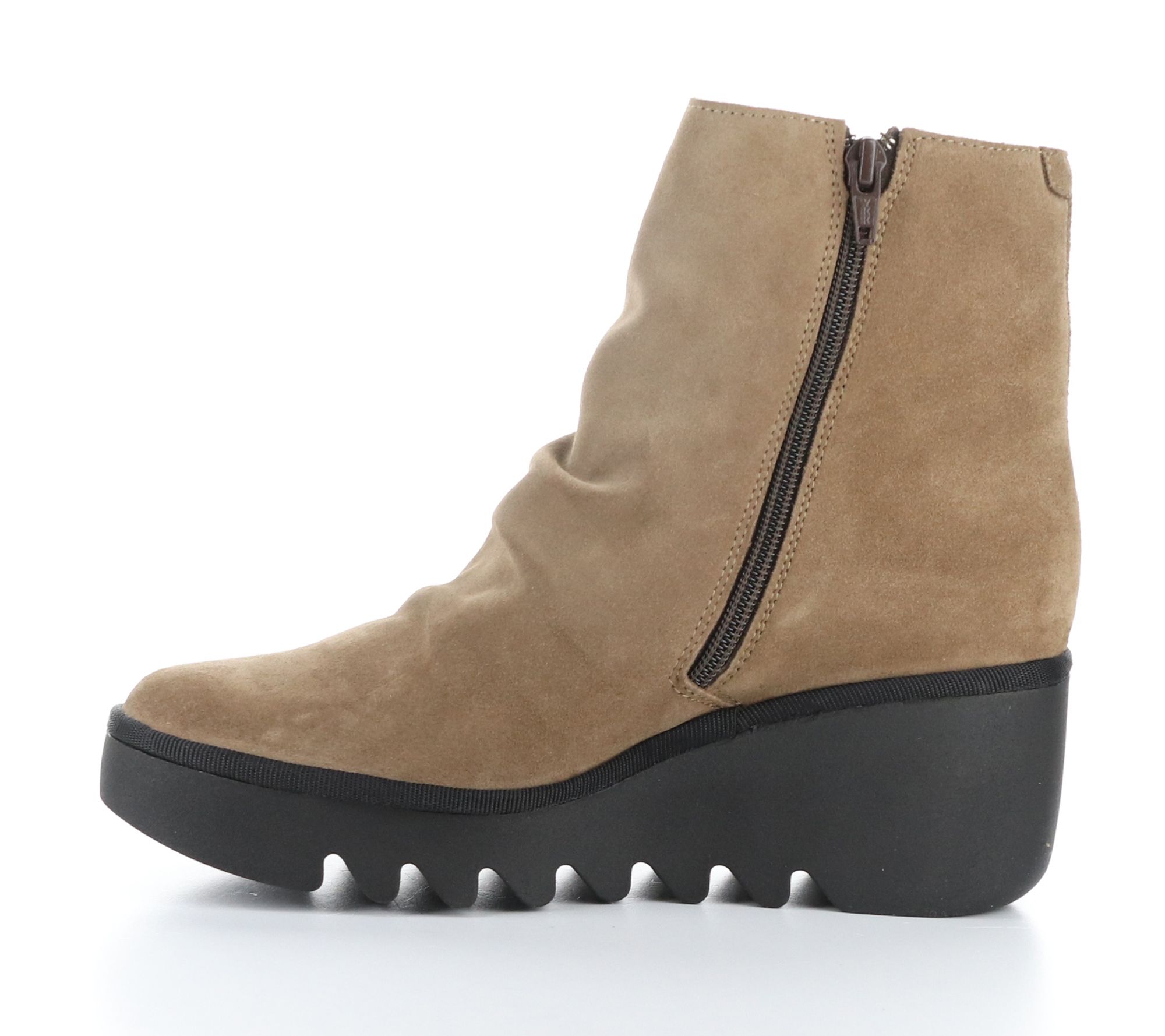 Fly London Oil Suede Wedge Boot- Baan - QVC.com