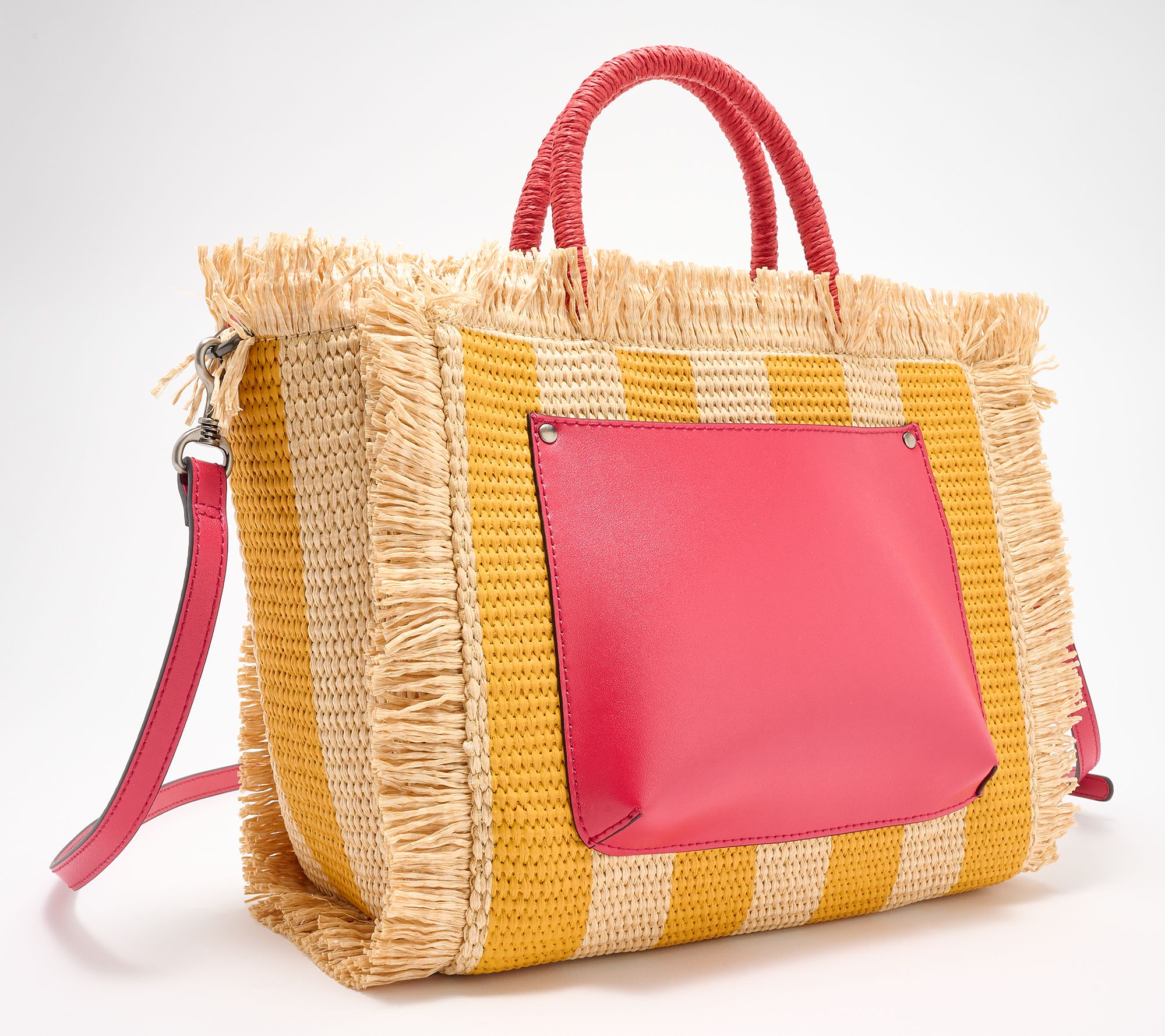 Patricia Nash Straw "Memories of Greece" Large Tote - QVC.com