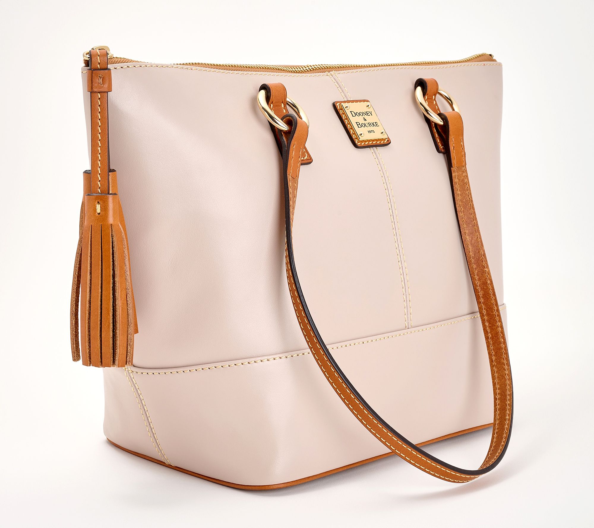 Dooney & Bourke Wexford Leather Small Tobi Tote - QVC.com