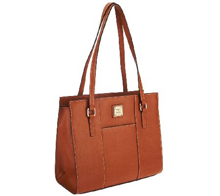 "As Is" Dooney & Bourke Saffiano Leather Charlotte Bag - QVC.com