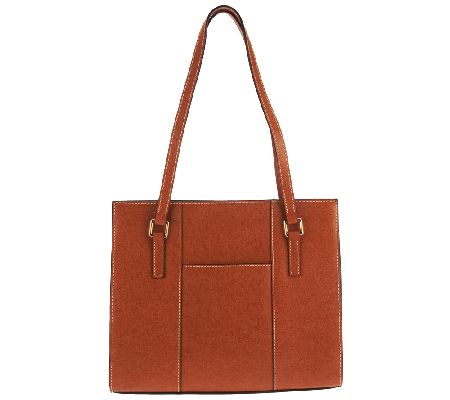 "As Is" Dooney & Bourke Saffiano Leather Charlotte Bag - QVC.com