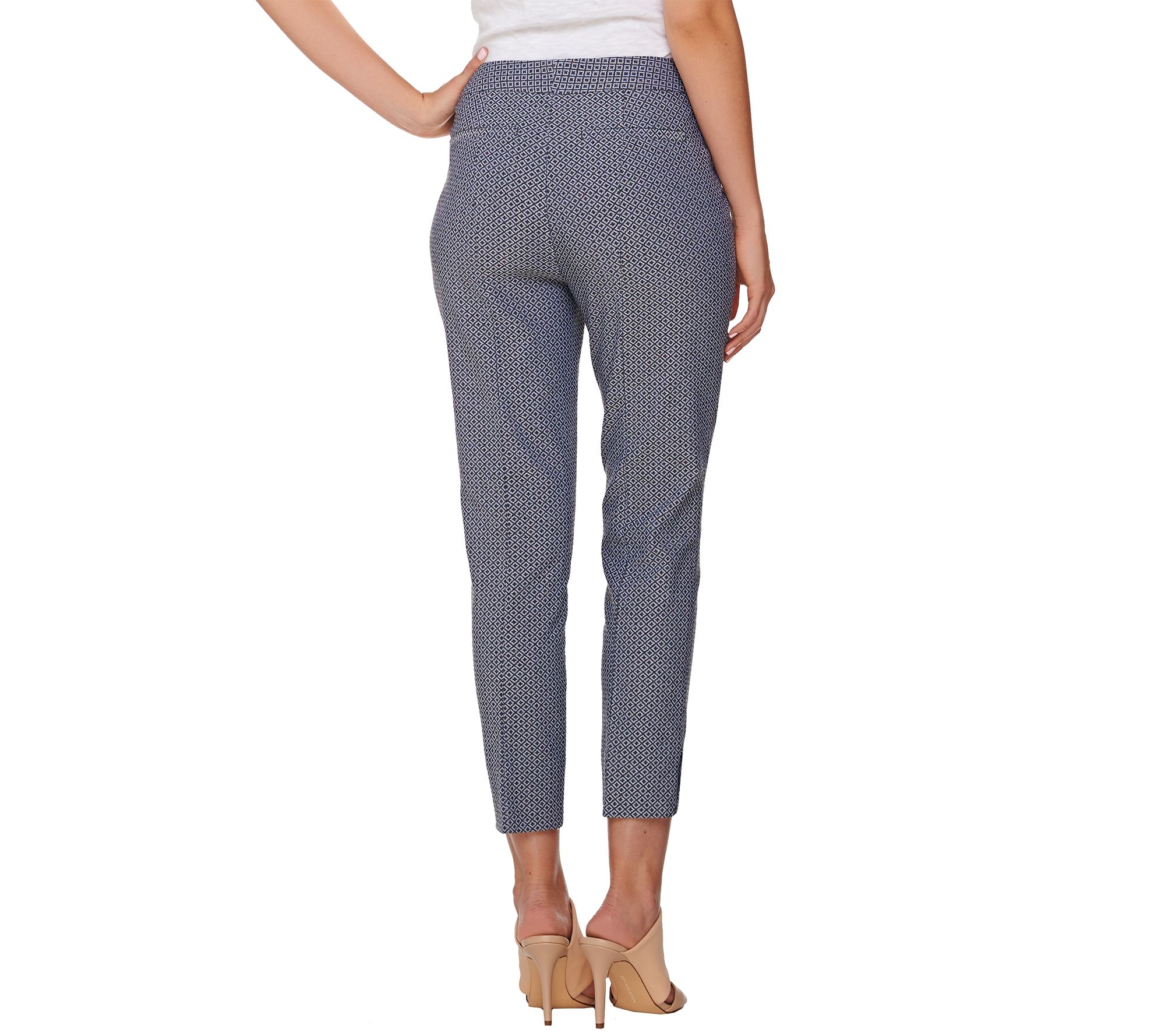 Kelly by Clinton Kelly Crop Pants with Button Cuff - QVC.com