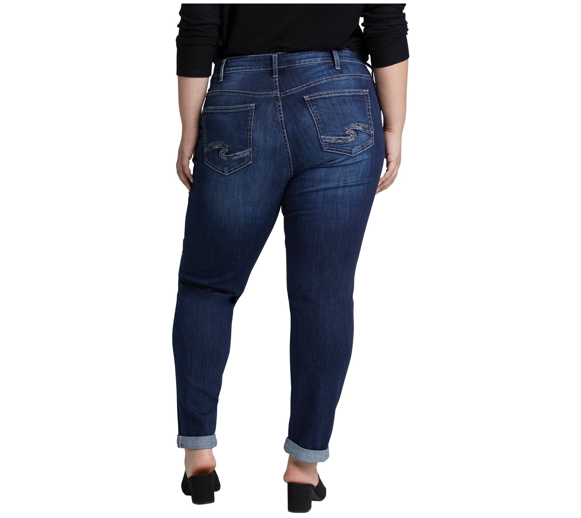 Silver Jeans Co. Plus Size Boyfriend Slim Leg Jeans-SSX365 - QVC.com