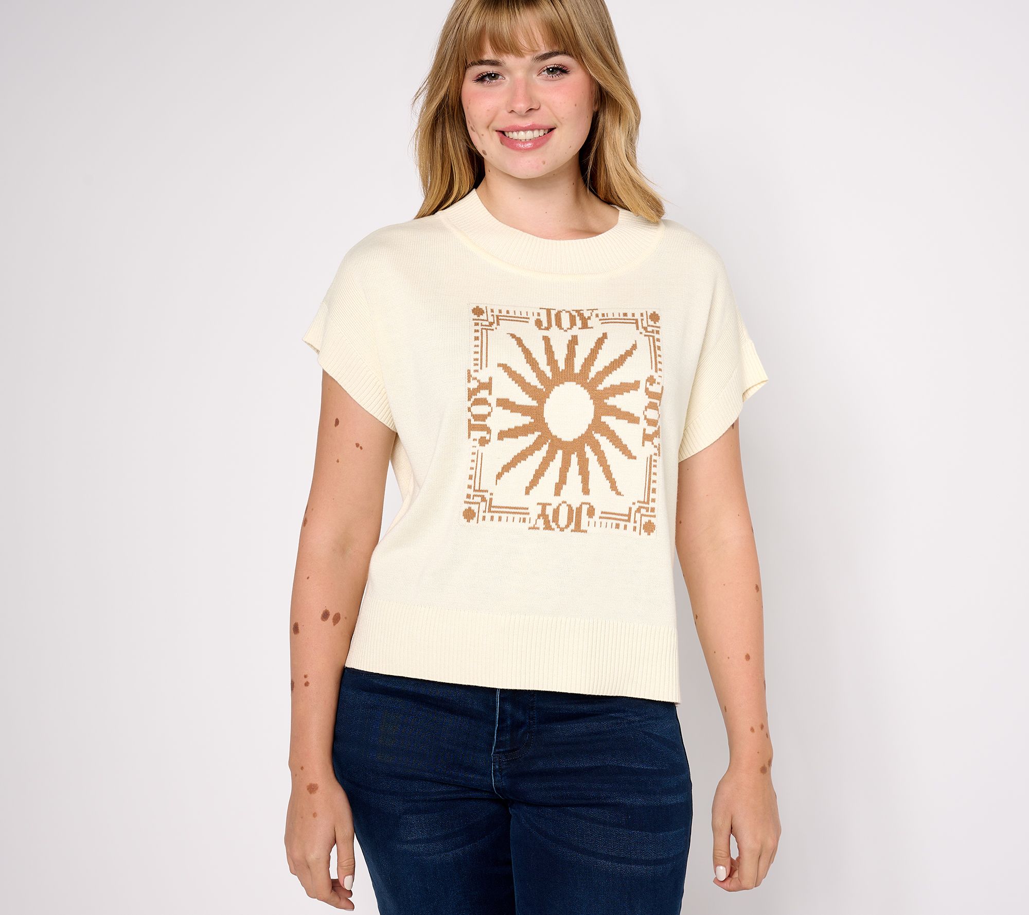 "As Is" Studio Park x Amy Stran Drop Shoulder Sweater Vest - QVC.com