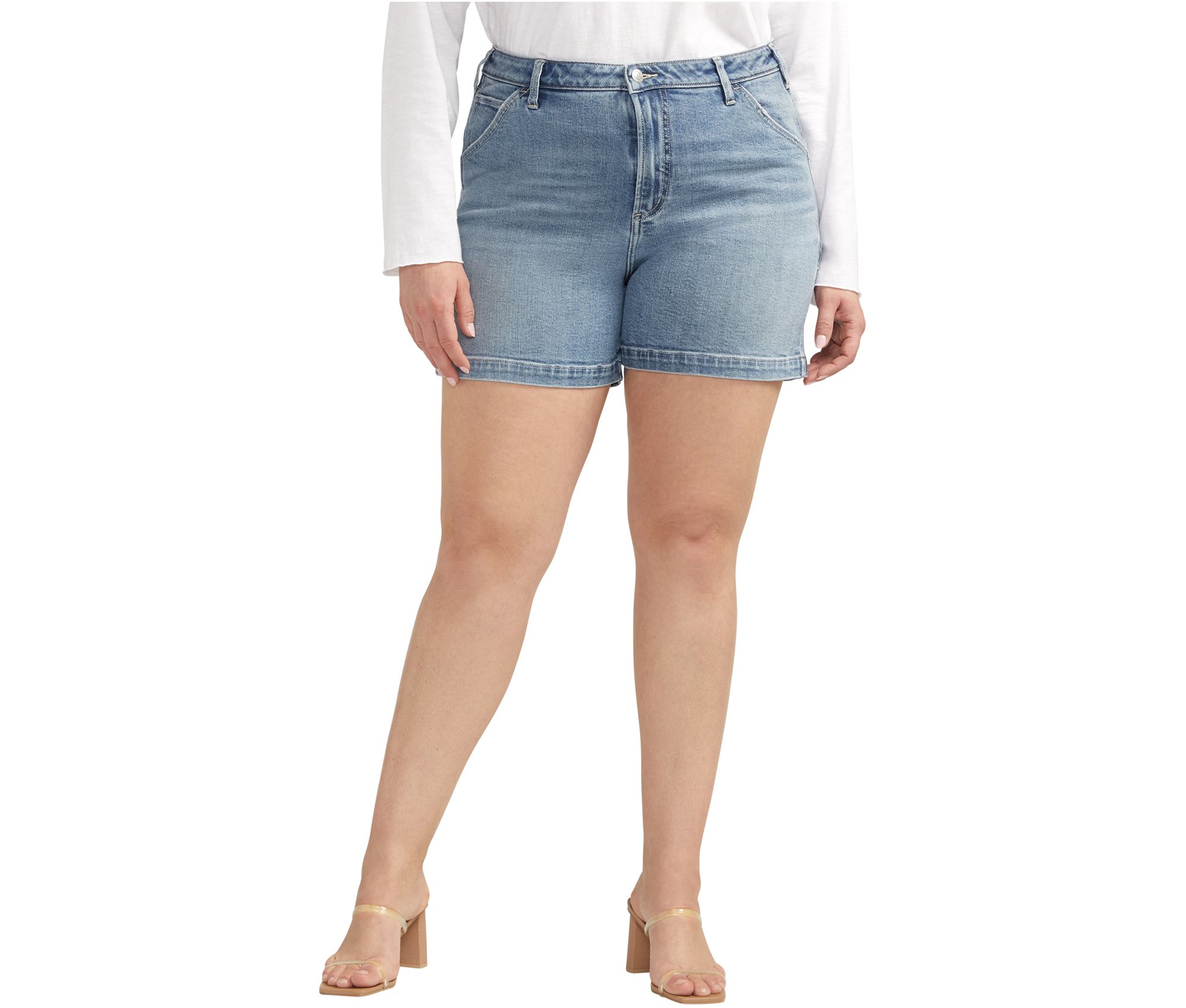 Silver Jeans Co. Sure Thing Carpenter Shorts -SOC275 - QVC.com