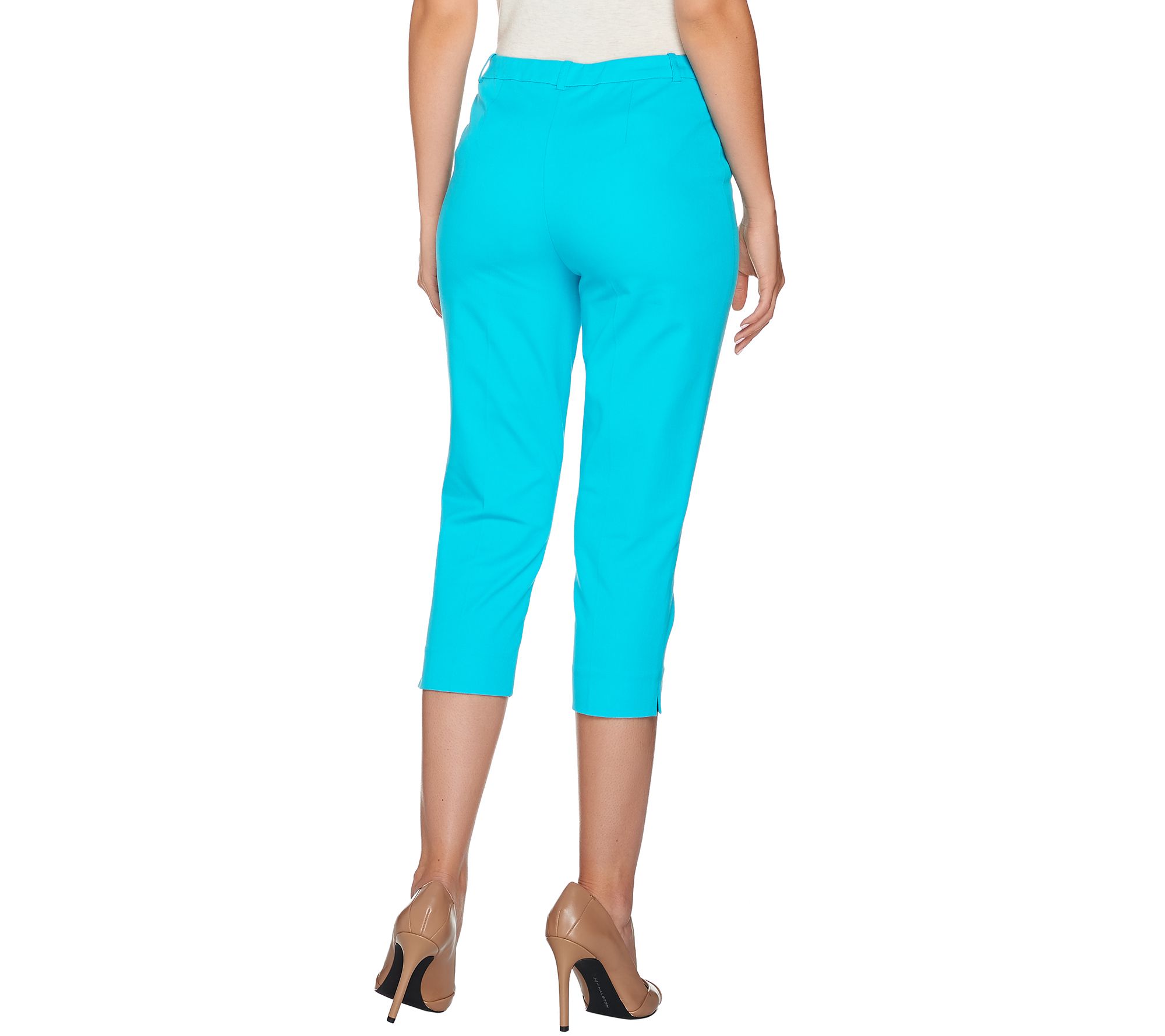 "As Is" Susan Graver Coastal Stretch Capri Pants - QVC.com