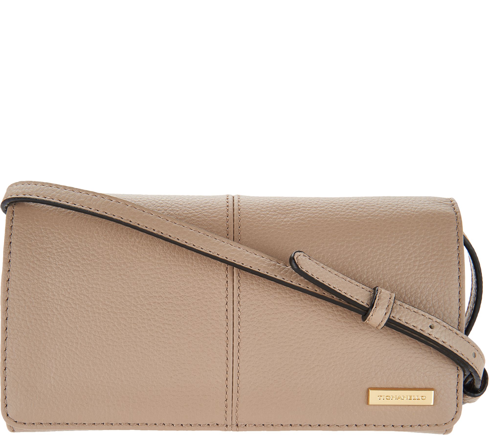 (QVC) Q2 – Tignanello Pebble Leather Go-Go Crossbody Handbag ...