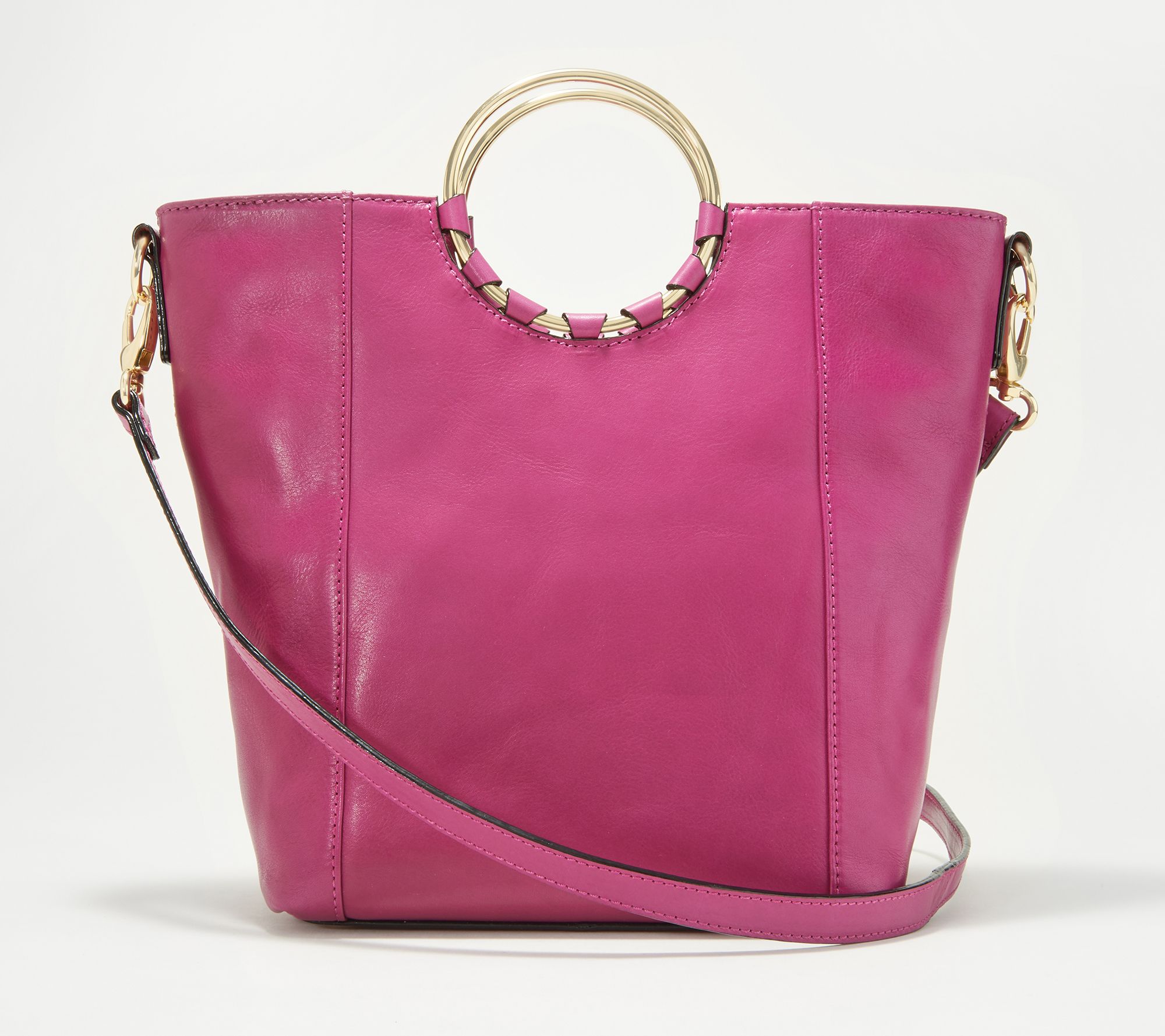 "As Is" Tignanello Leather Shopper - Lucca - QVC.com