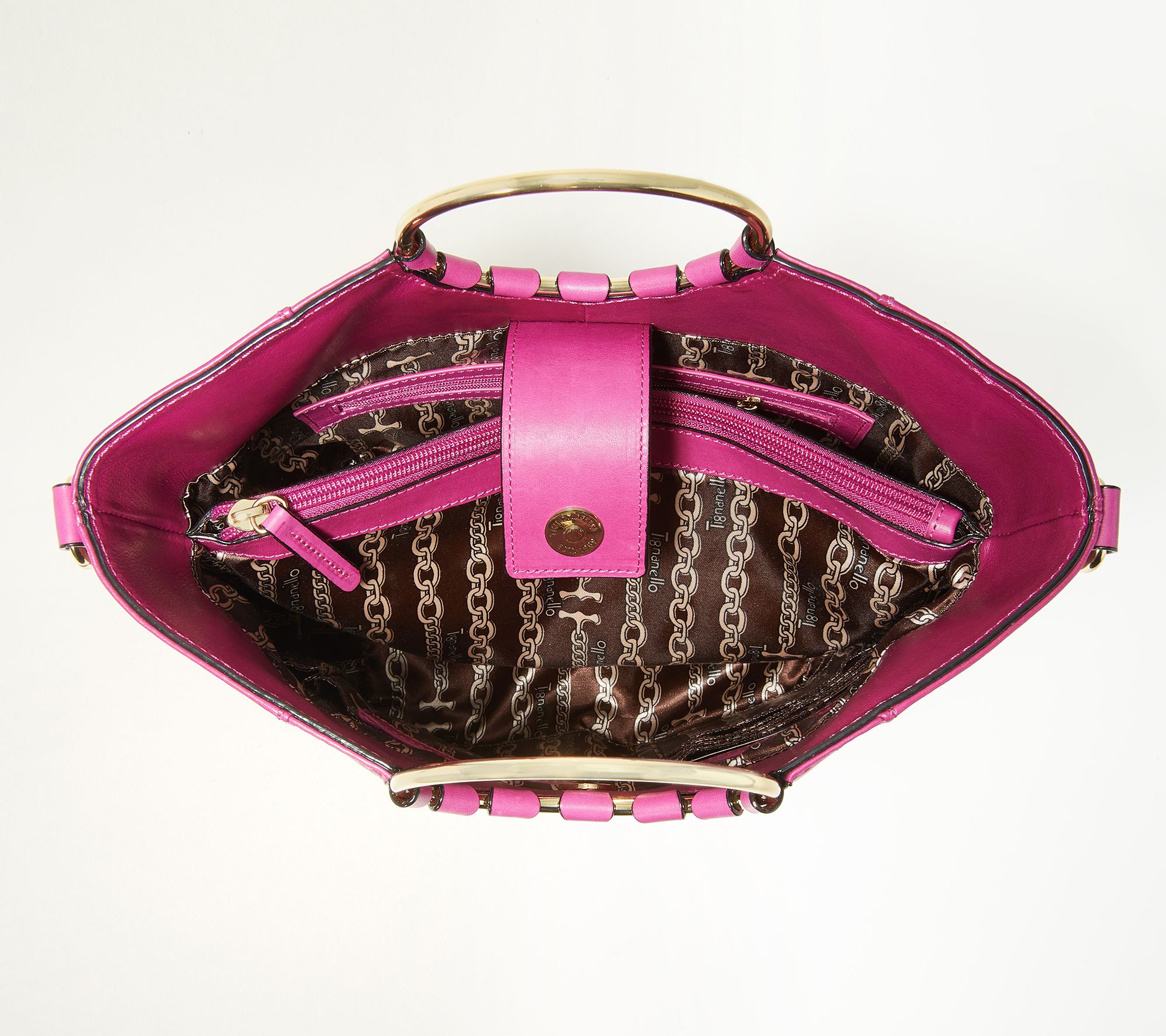 "As Is" Tignanello Leather Shopper - Lucca - QVC.com