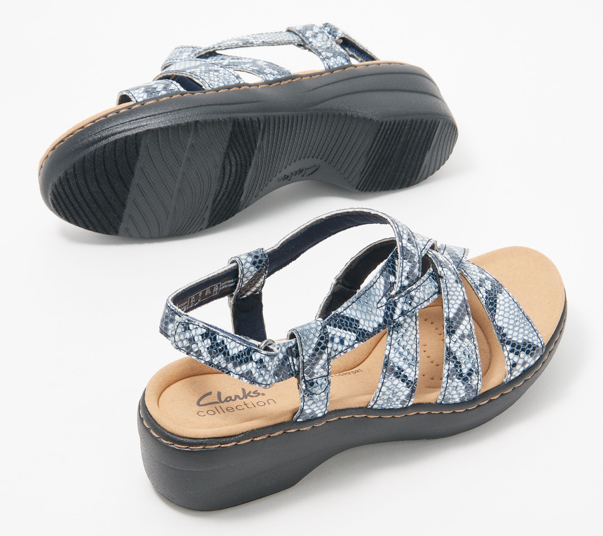 "As Is" Clarks Collection Strappy Sandals - Merliah Rose - QVC.com