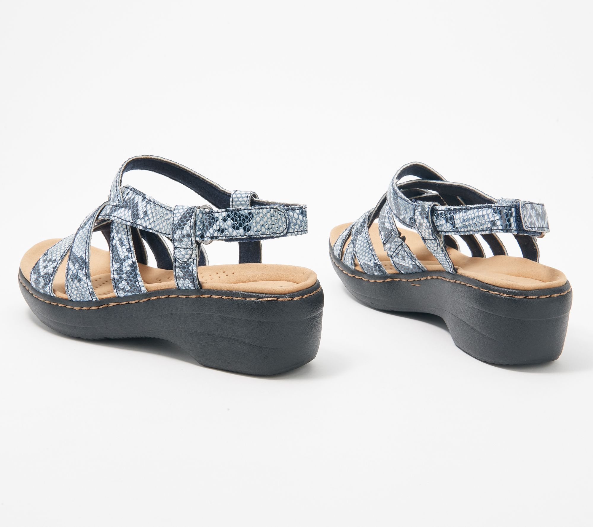 "As Is" Clarks Collection Strappy Sandals - Merliah Rose - QVC.com