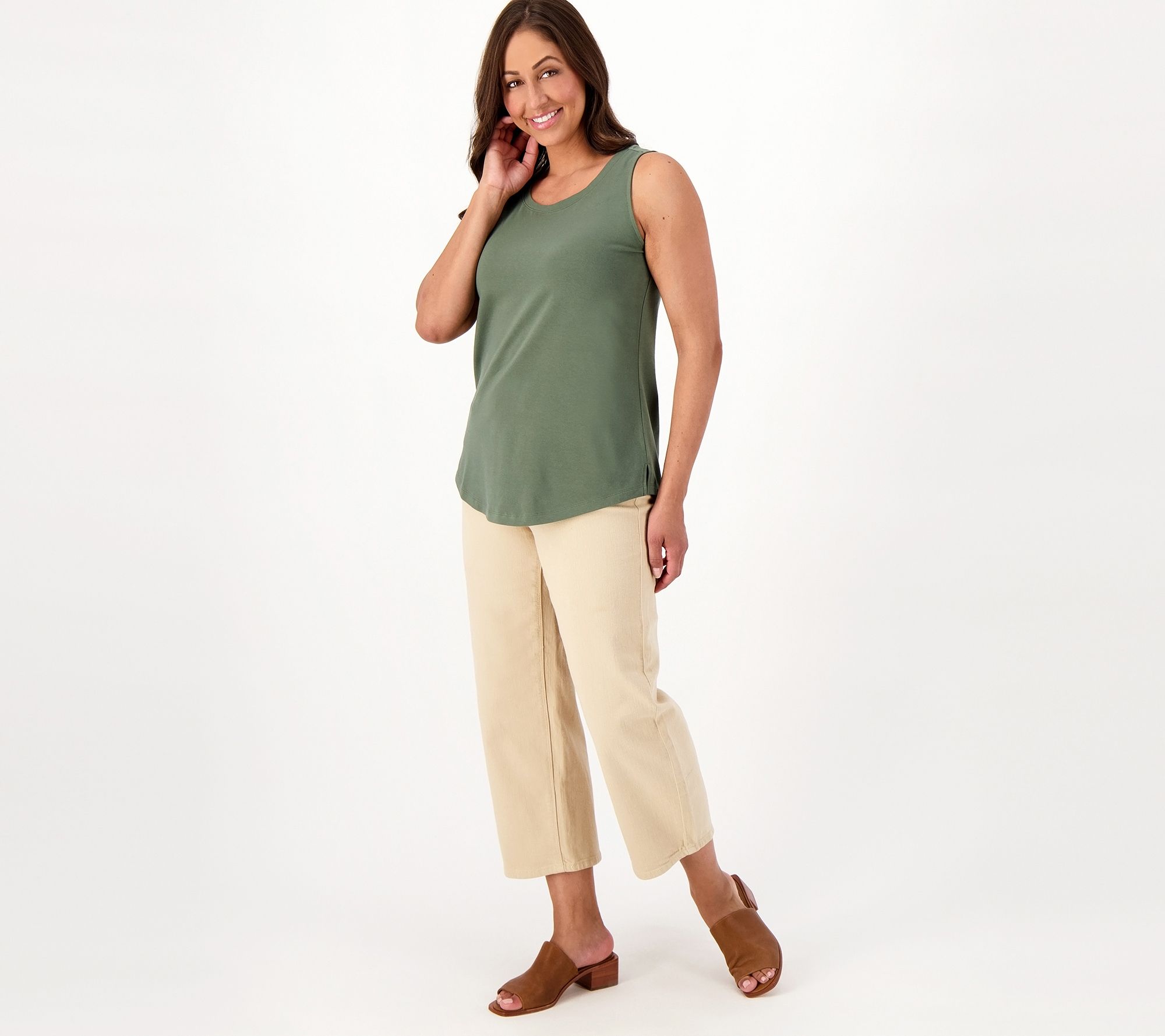 "As Is" Joan Rivers Wardrobe Builders Scoop Neck Tank Top - QVC.com