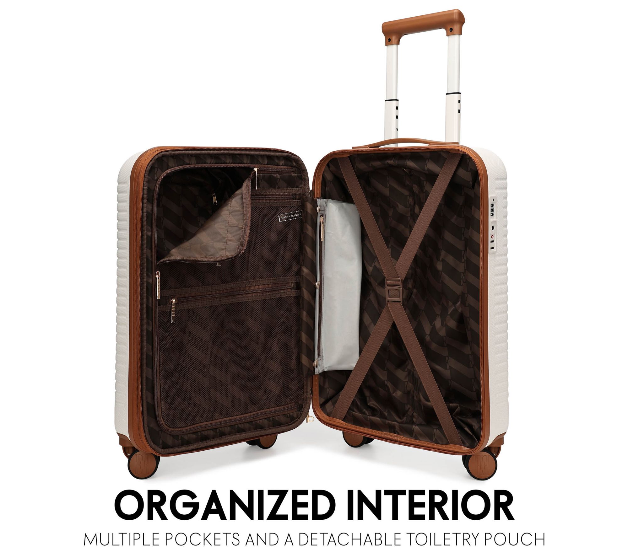 ELLE Escape Expandable 22" Carry-on with FrontLaptop Pocket - QVC.com