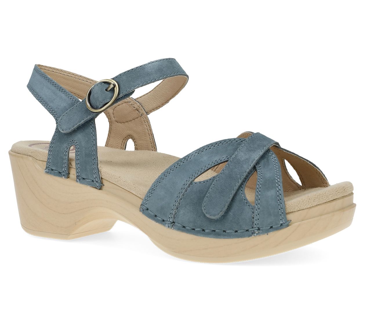 Dansko Season Denim Suede Sandal - QVC.com