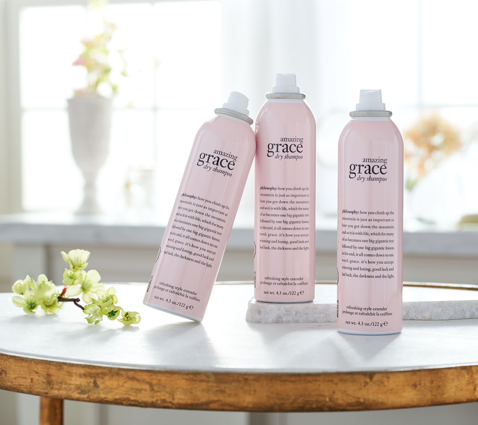 philosophy set of three dry shampoo refreshing style extender - QVC.com